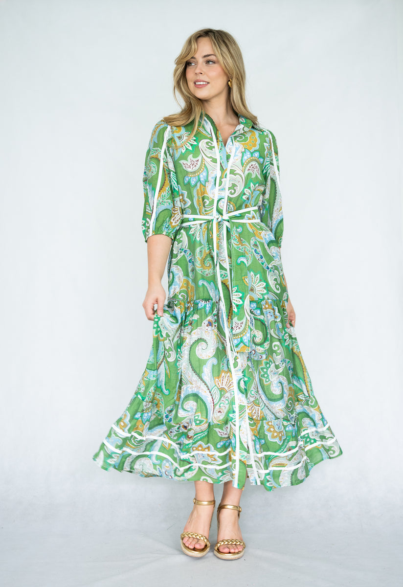 Adeline Dress | Green – STELLINO